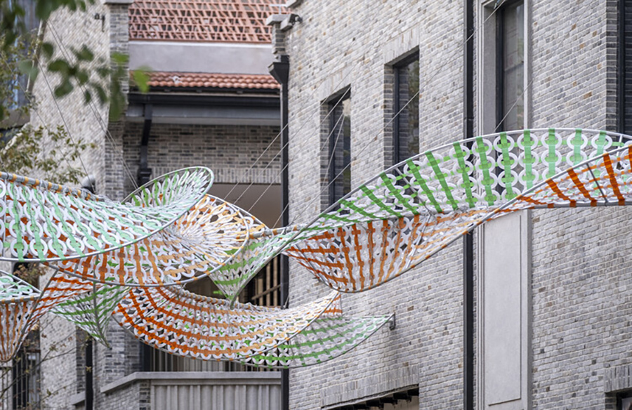 Embracing Tradition and Futurism The Weaving Double Helix Installation ...